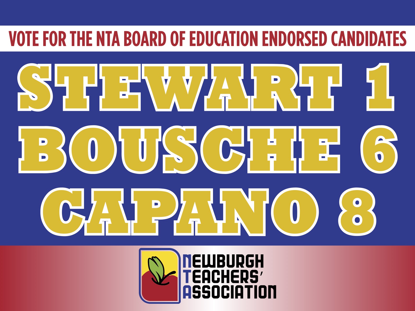 NTA 2025 BOE Candidate Endorsement - Newburgh Teachers' Association